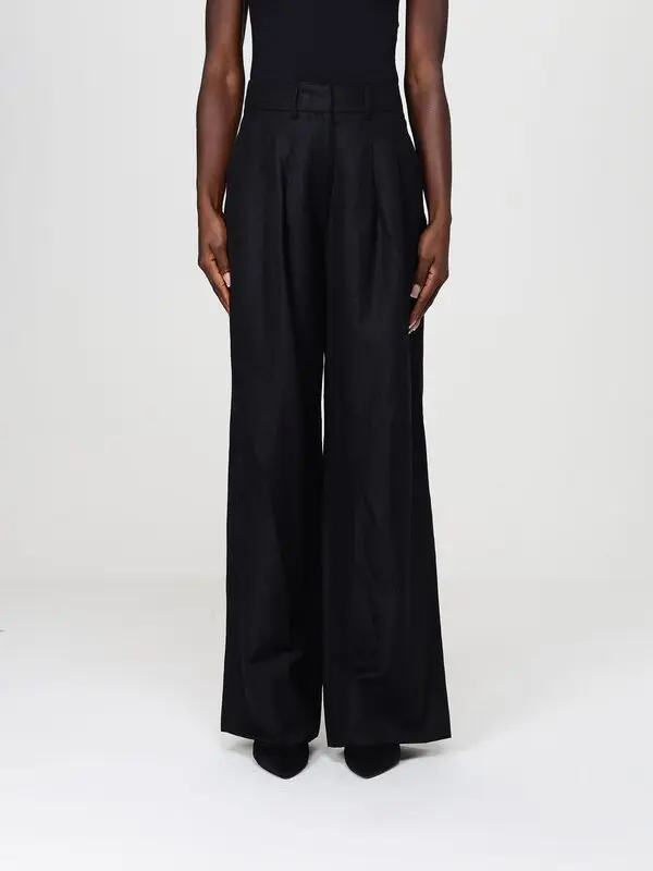 PT TORINO Frankie Wide-leg Trousers - Black