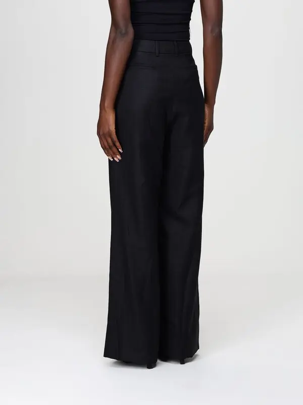 PT TORINO Frankie Wide-leg Trousers - Black