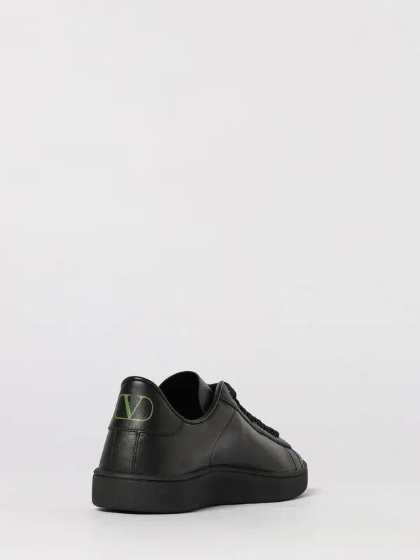 Valentino Garavani Low Top Leather Sneakers - Black