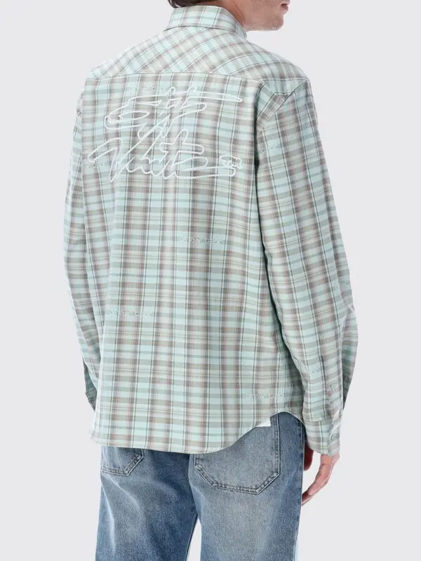 Off-White Tartan Cotton Shirt