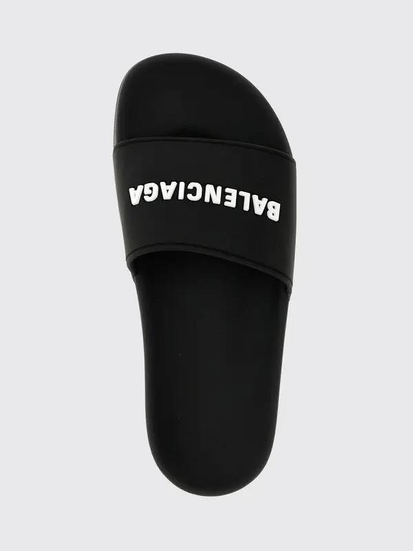 Balenciaga Logo Rubber Sliders