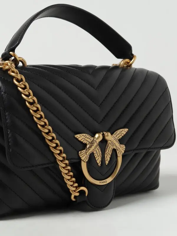 Pinko Quilted Leather Handbag