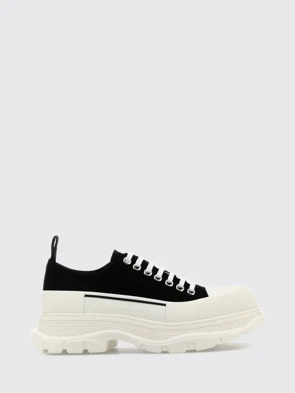 Alexander McQueen Lace Up Trainers - Black
