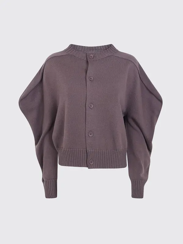 Issey Miyake Relaxed Fit Cotton-blend Crew Neck Cardigan