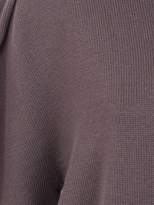Issey Miyake Relaxed Fit Cotton-blend Crew Neck Cardigan