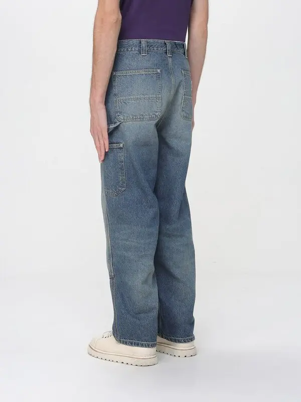 Carhartt Work In Progress Double Knee Cotton Denim Jeans - Blue