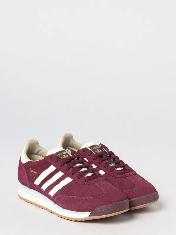 ADIDAS ORIGINALS Sl 72 Rs Suede Lace-up Sneakers With Serrated Sole - Red
