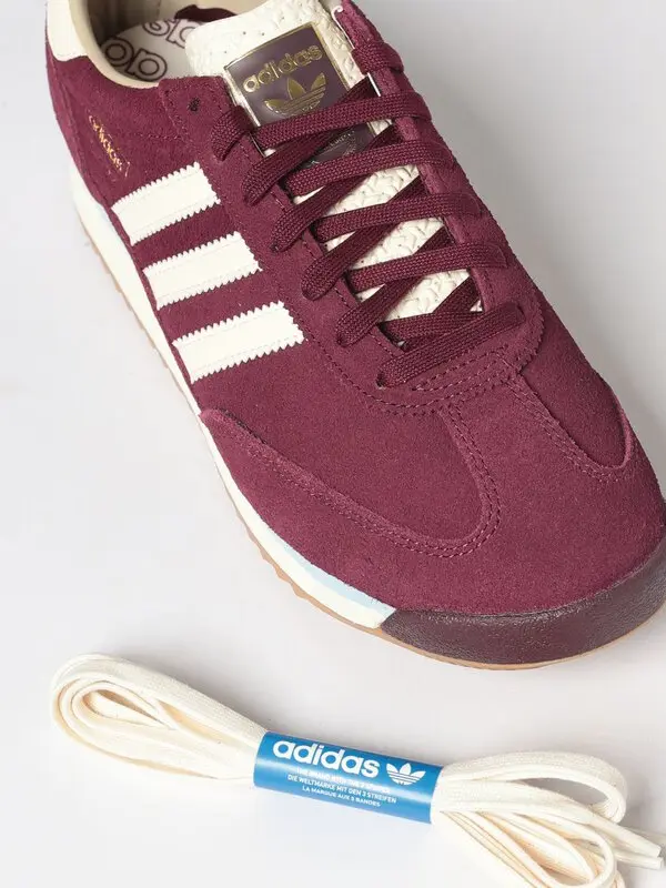 ADIDAS ORIGINALS Sl 72 Rs Suede Lace-up Sneakers With Serrated Sole - Red