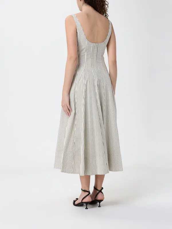 Staud Sleeveless Maxi Dress - Ivory