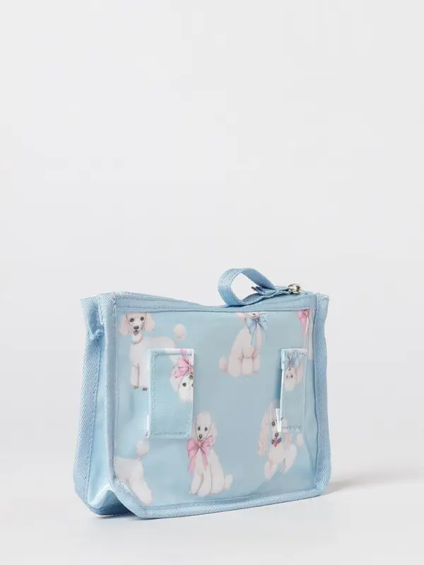 Fiorucci Poodle Pouch In Cotton Canvas And Pvc