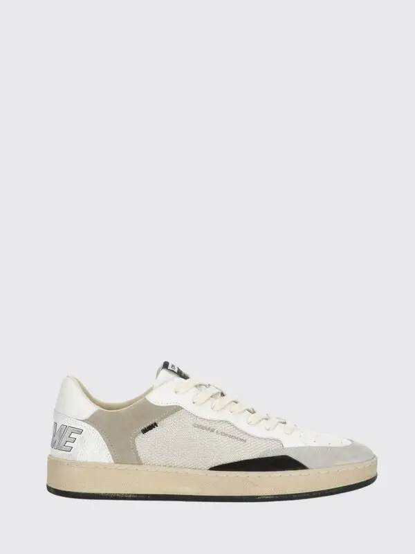 CRIME LONDON Leather And Mesh Chelsea Sneakers