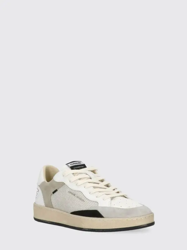CRIME LONDON Leather And Mesh Chelsea Sneakers