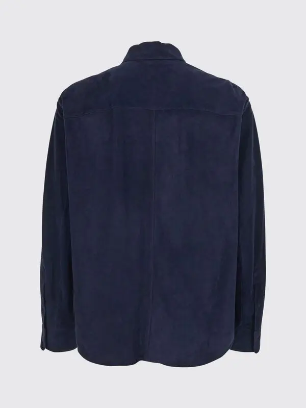 Giorgio Armani Suede Lambskin Leather Shirt Jacket