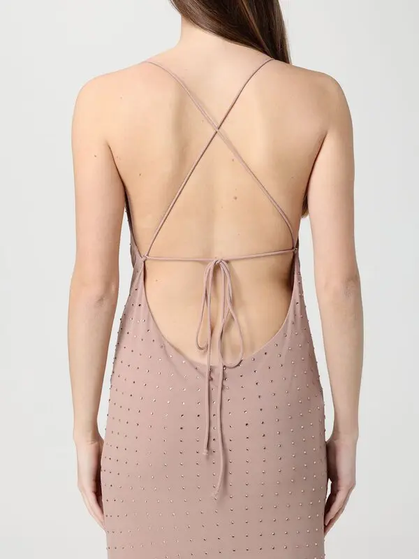 Pinko Maxi Dress With Embellishments - Pink