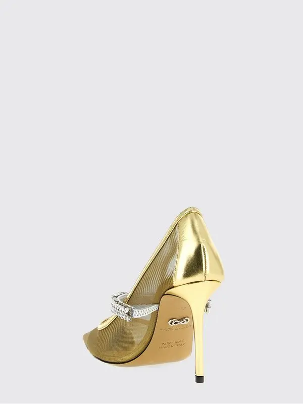 MACH&MACH Lotus Flower Mesh Heeled Pumps