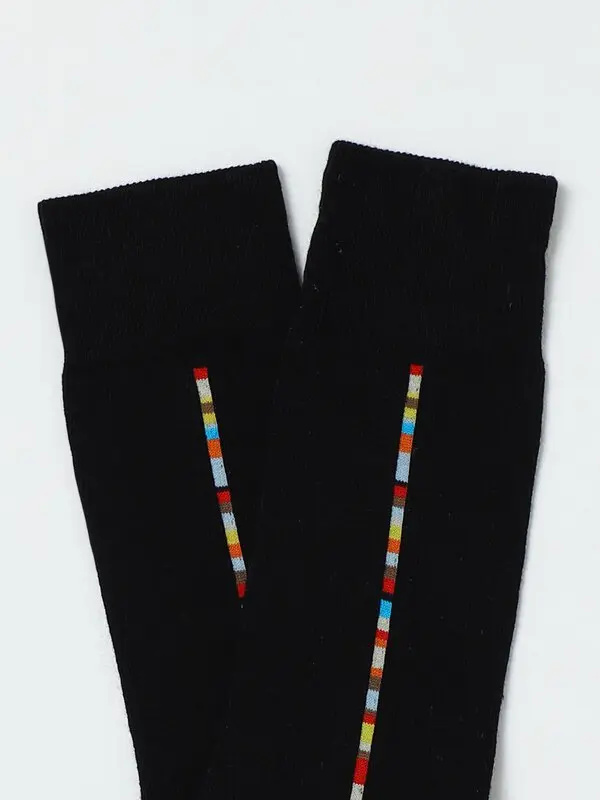 Paul Smith Striped Crew Socks - Black