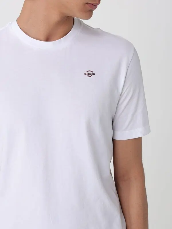 BLAUER. Basic Cotton T-shirt - White
