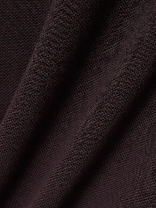 Lacoste Cotton Polo Shirt With Logo - Brown