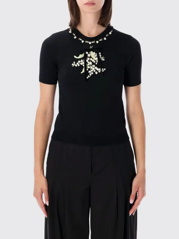 Valentino Garavani Embellished Knit Top