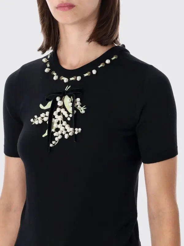 Valentino Garavani Embellished Knit Top