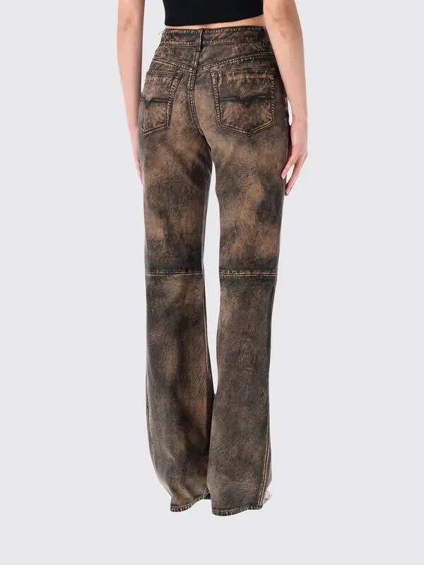 DIESEL® L-ysa Leather Effect Trousers