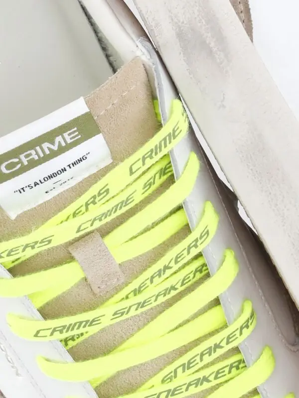 CRIME LONDON Distressed Leather Sneakers