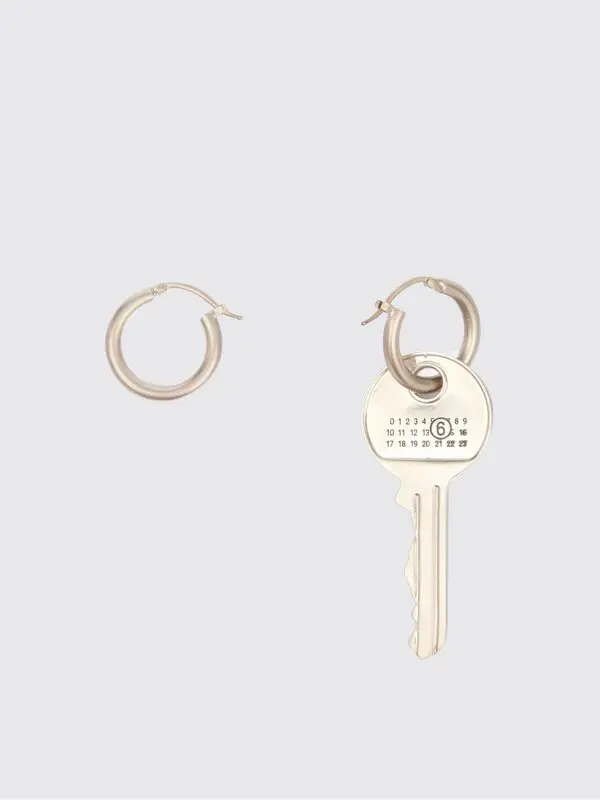 MAISON MARGIELA Brass Logo Earrings