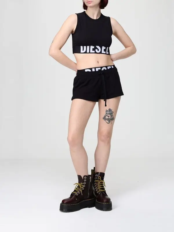 DIESEL® Cotton Blend Jogging Shorts