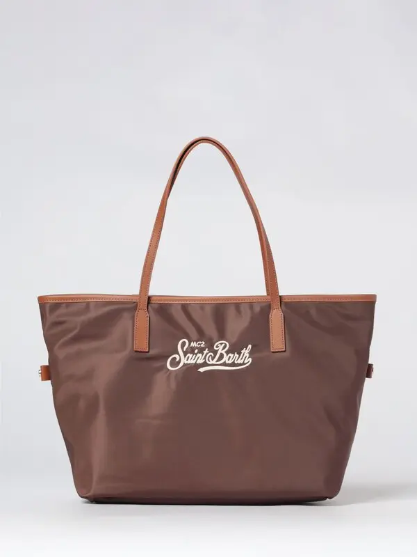 MC2 SAINT BARTH Nylon Shoulder Bag With Logo - Brown