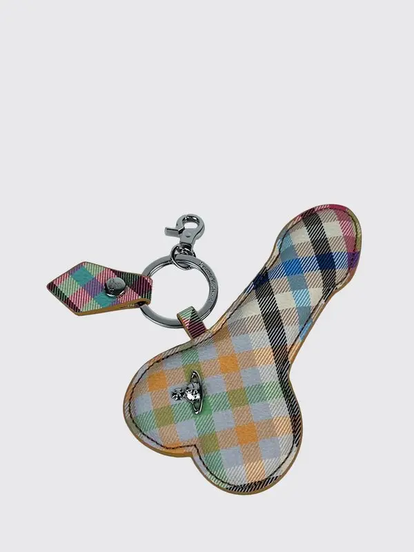 VIVIENNE WESTWOOD Tartan Orb Logo Keychain - Multicolor