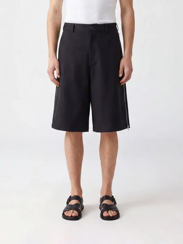 Comme Des Garçons Knee-length Polyester Crêpe Chino Shorts