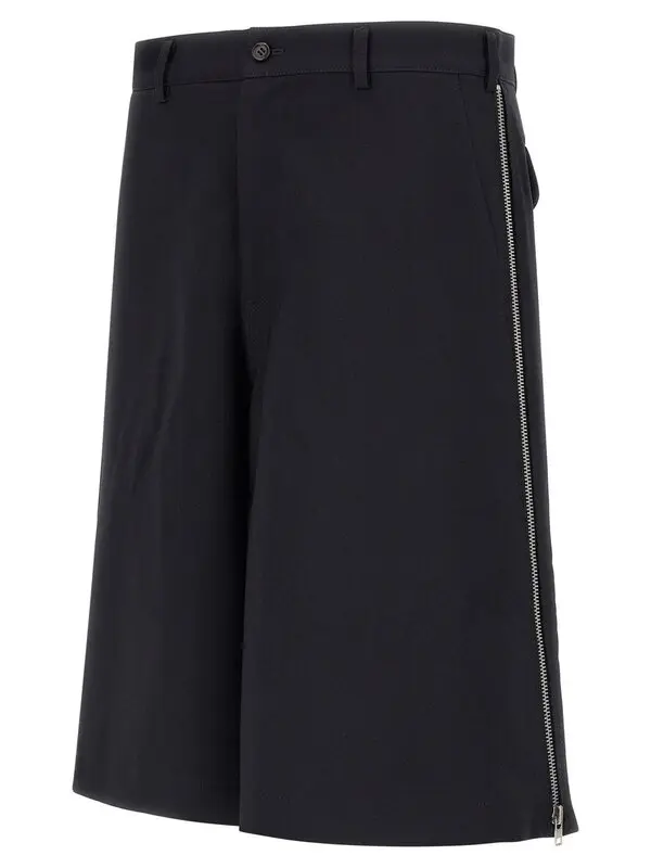 Comme Des Garçons Knee-length Polyester Crêpe Chino Shorts