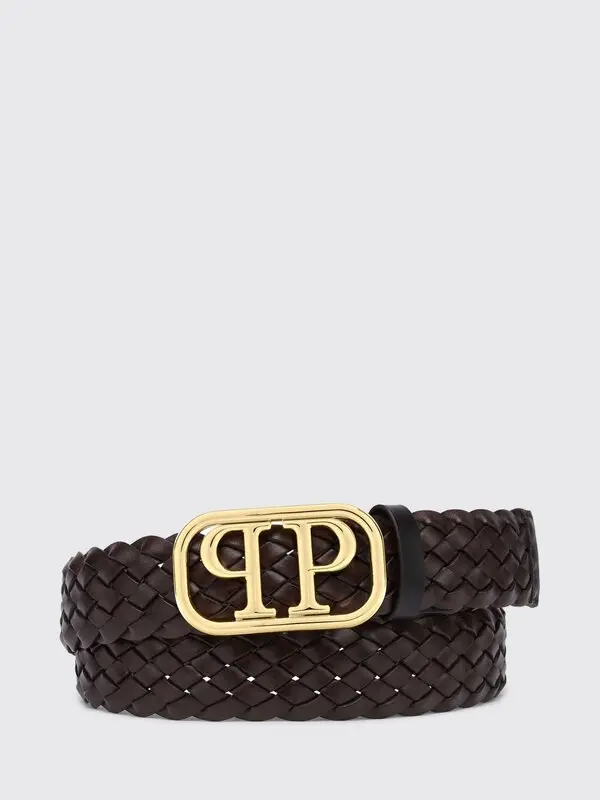 Philipp Plein Woven Leather Belt