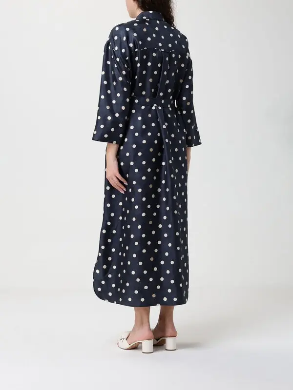 Max Mara Polka Dot Twill Chemisier Dress