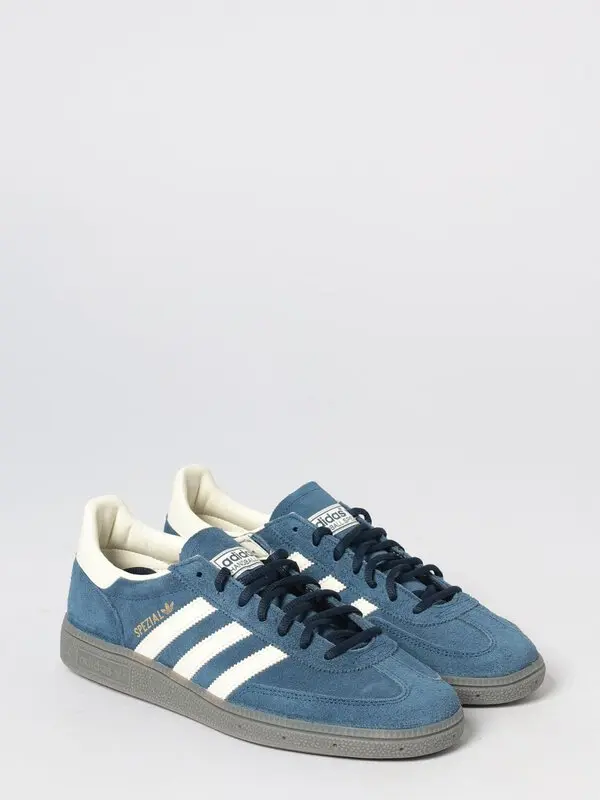 ADIDAS ORIGINALS Handball Spezial Leather And Suede Sneakers - Navy