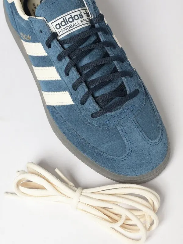ADIDAS ORIGINALS Handball Spezial Leather And Suede Sneakers - Navy