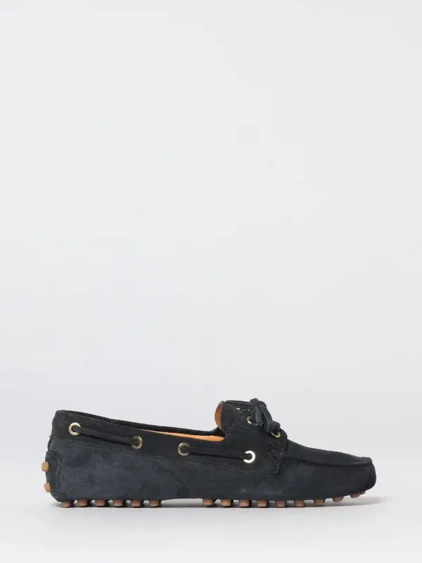 TOD'S Gommino Suede Boat Loafers - Blue