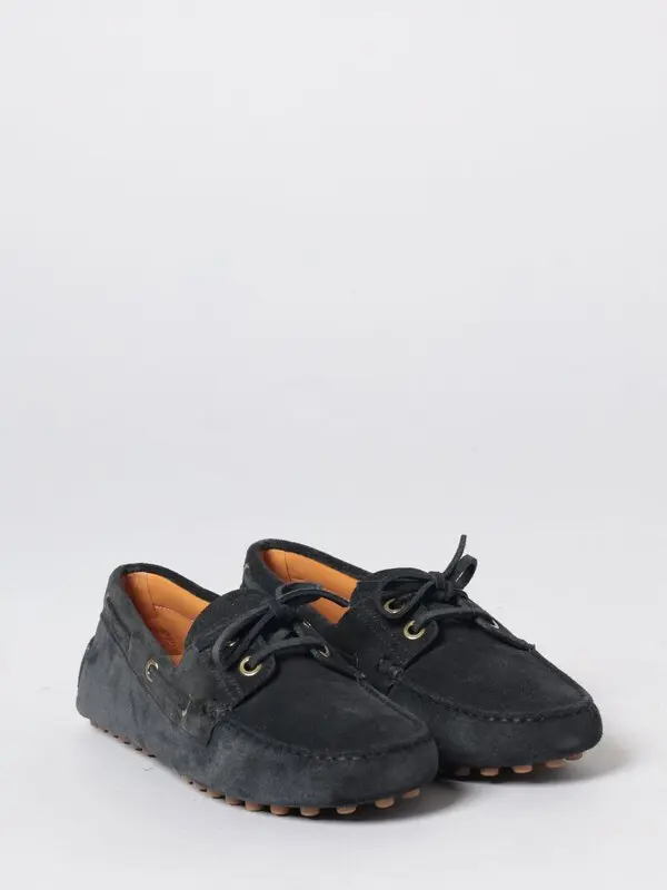 TOD'S Gommino Suede Boat Loafers - Blue