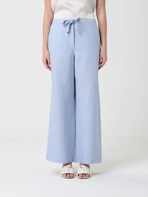Max Mara Medea Linen Trousers - Blue