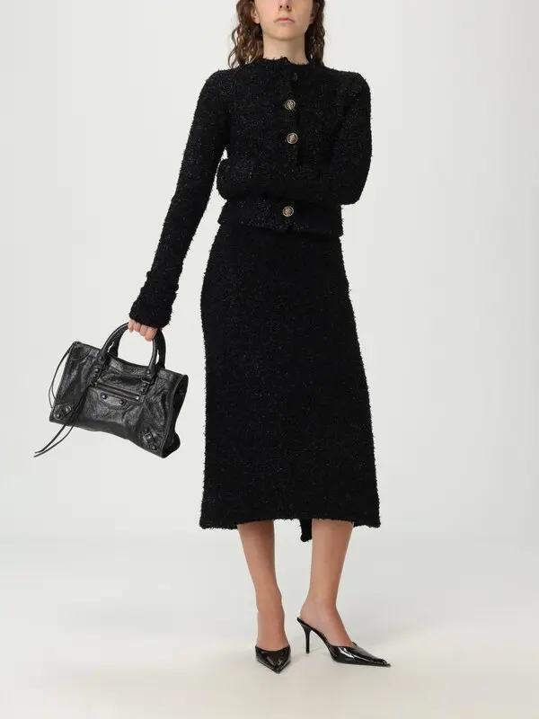 Balenciaga Textured Pencil Skirt