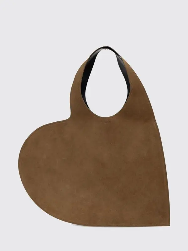 Coperni Heart Tote Bag In Suede