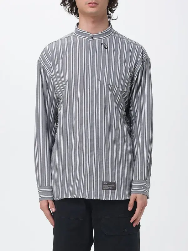 Oakley Fgl Fuel Ls Shirts 6.0 Striped Polyester Shirt - Grey 1
