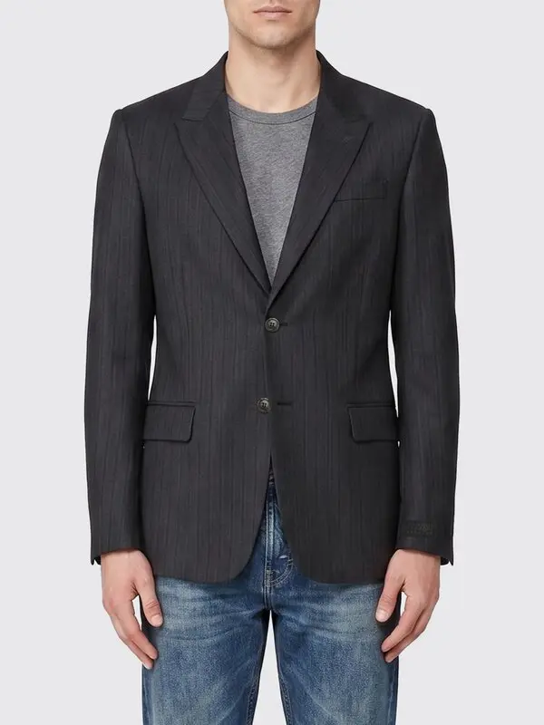 MAISON MARGIELA Virgin Wool And Cotton Single-breasted Blazer