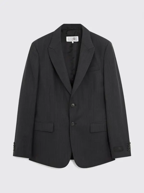 MAISON MARGIELA Virgin Wool And Cotton Single-breasted Blazer