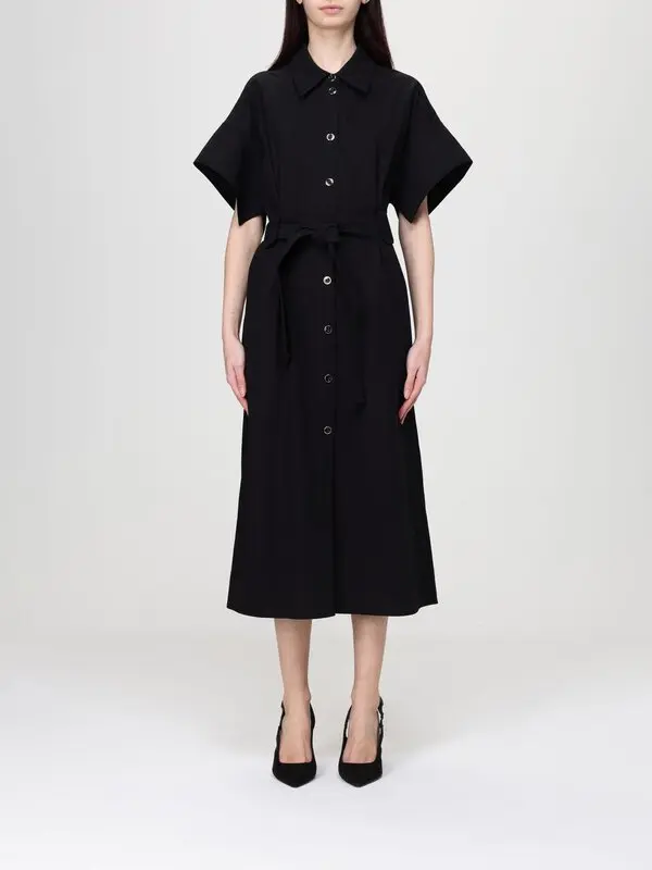 Pinko Belted Shirt Dress - Black