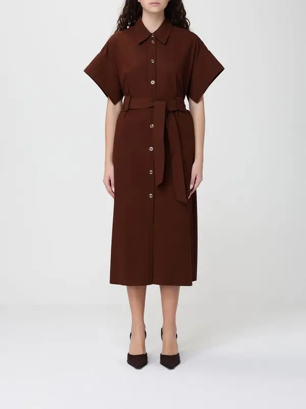 Pinko Midi Shirt Dress With Belt