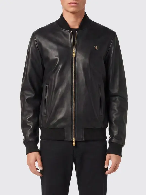 BILLIONAIRE Leather Bomber Jacket
