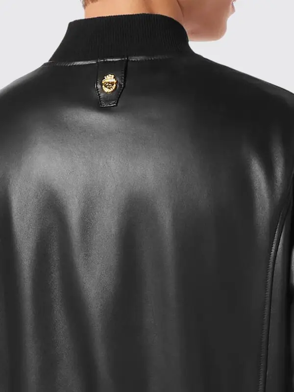 BILLIONAIRE Leather Bomber Jacket