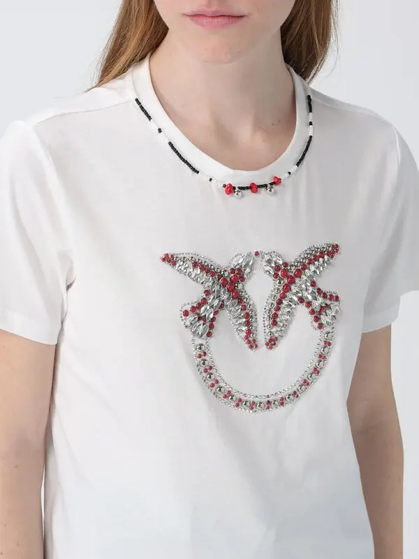 Pinko Embellished Crewneck T-shirt