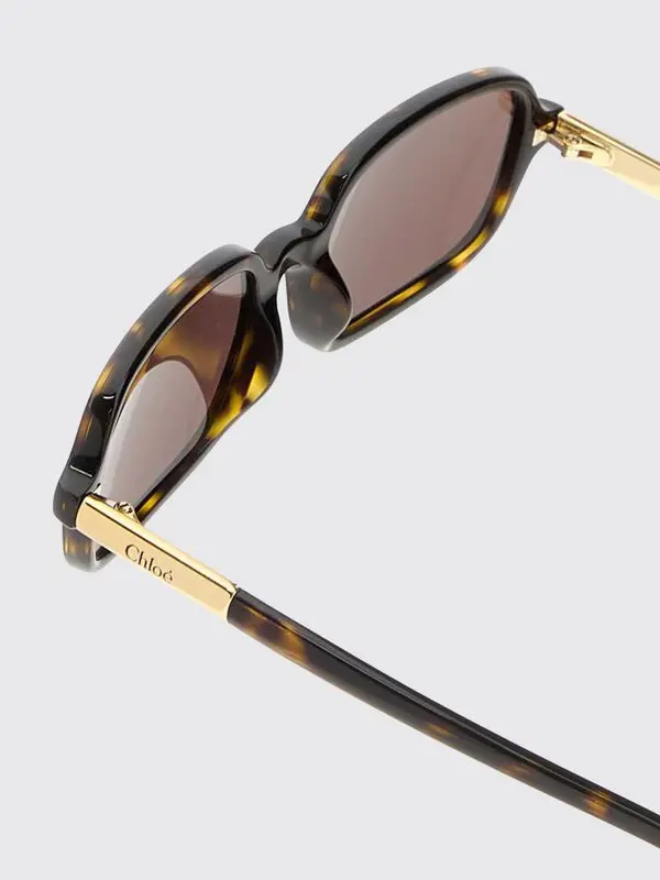 Chloé Judy Rectangular Tortoiseshell Acetate Sunglasses
